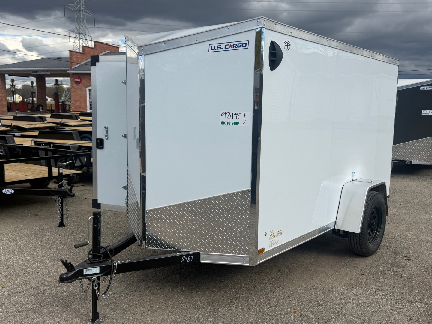 New 2026 US Cargo 5 x 10 Enclosed Trailer w/ Ramp Door with 5ft 6in ...