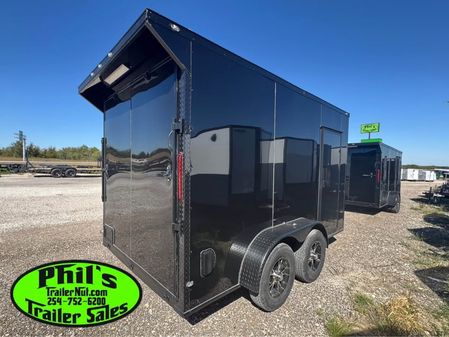 New 7X12 Cargo / Enclosed Trailer REAR WING WITH LOADING LIGHTS ...
