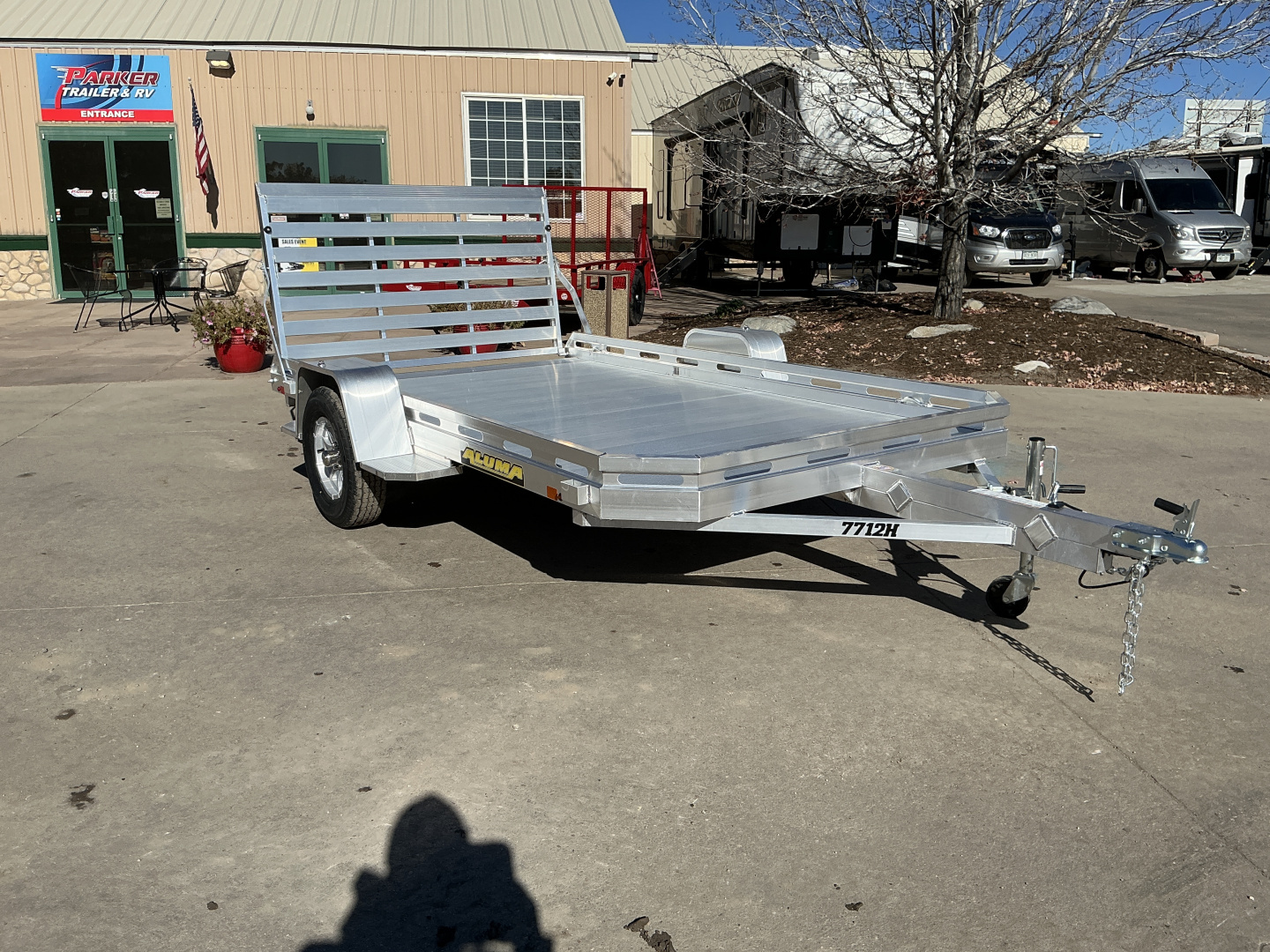 New 2026 Aluma 7712H-S-TG Utility Trailer for sale in Parker, CO