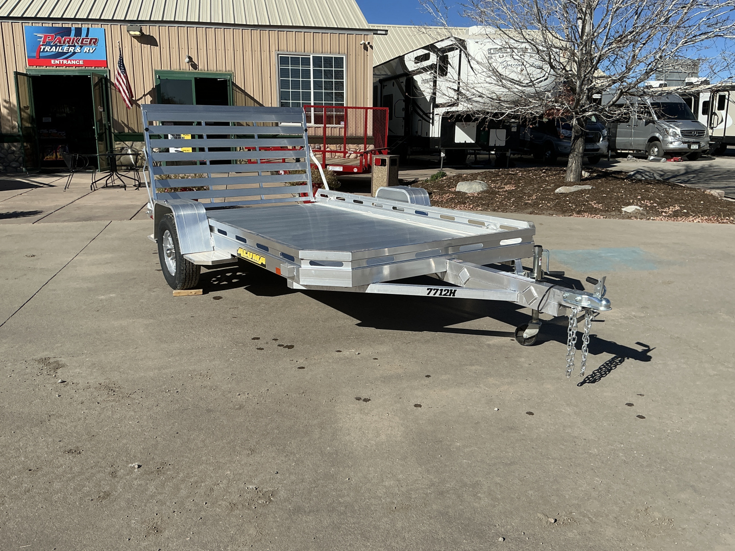 New 2026 Aluma 7712H-S-TG Utility Trailer for sale in Parker, CO