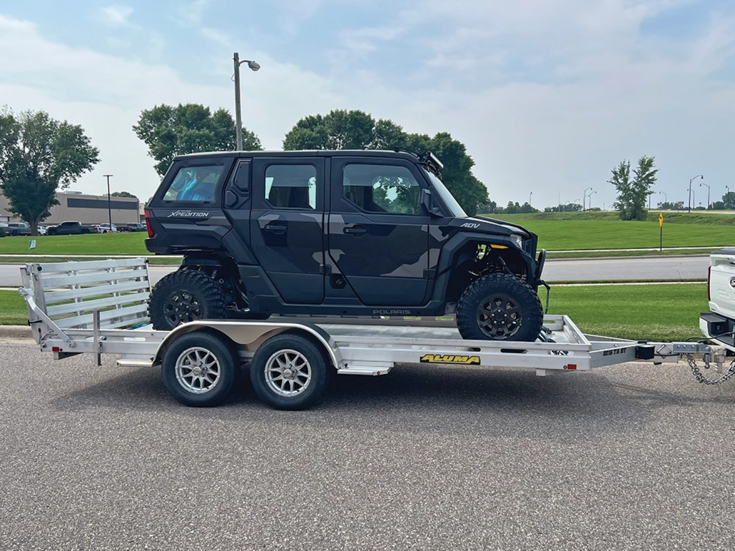 New 2027 Aluma Trailers 8016 Tandem Axle Utility Trailer w/ Bi-Fold ...