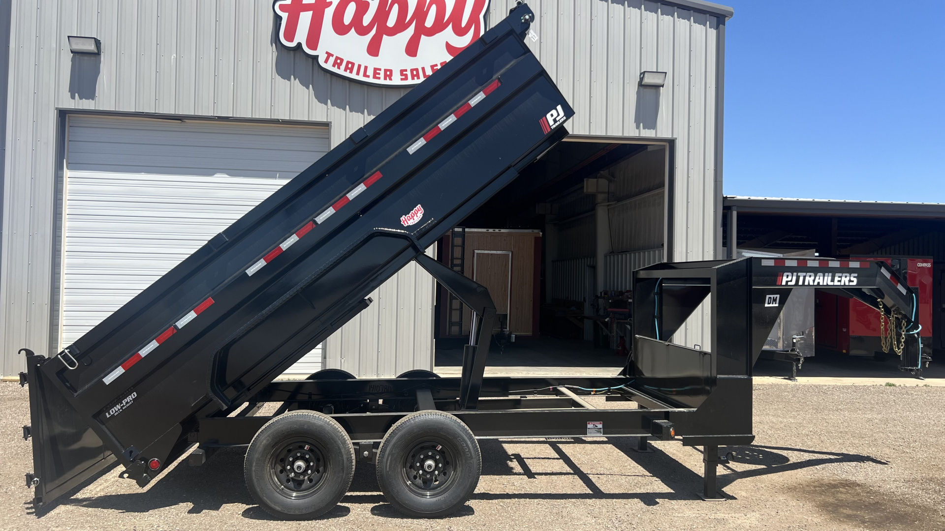 New 2026 PJ 83"x14' GN Tandem Axle Low Pro High Side Dump w/ 36" Sides ...