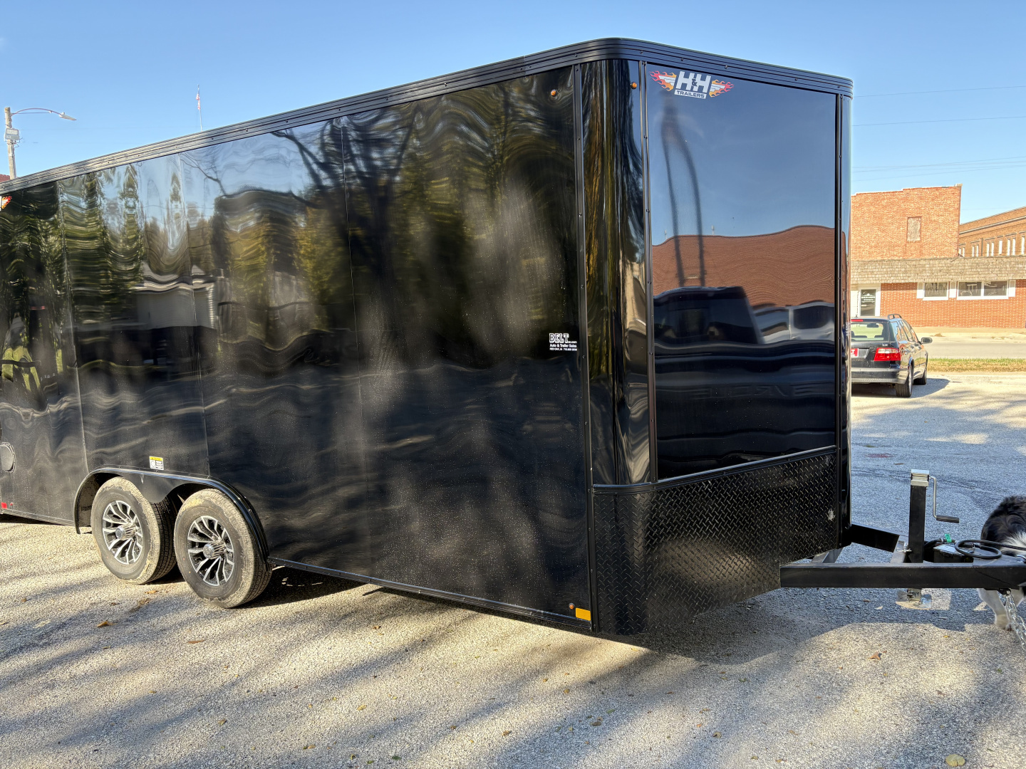 New 2026 H&H Trailers 8'5" x 16' 10K Black Out Left 48" Door Cargo ...