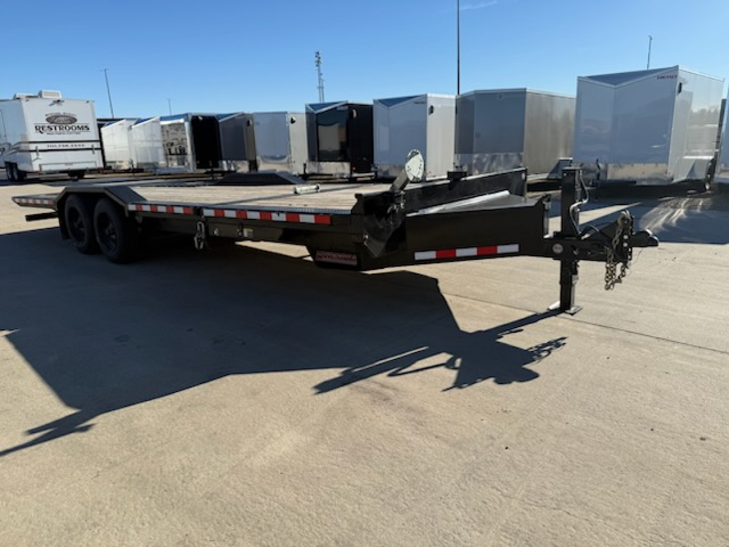 Used 2025 Midsota TBWB-24' Split Tilt Trailer 18'+6' Equipment Trailer ...