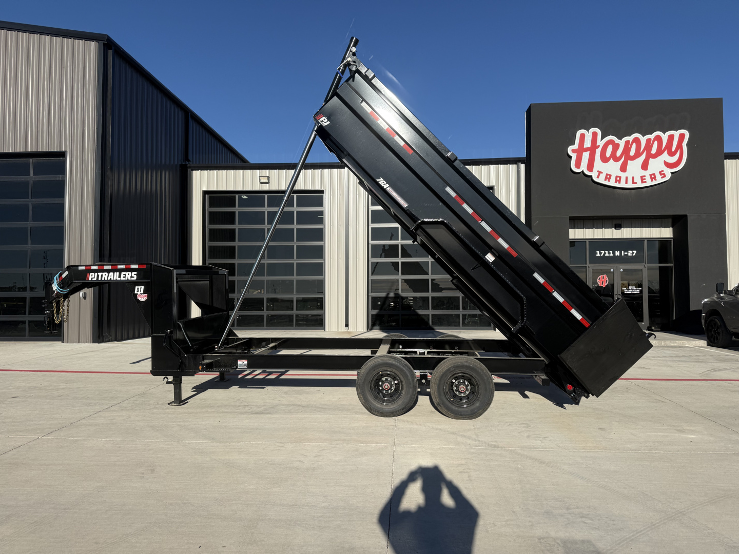 New 2026 PJ 83"x16' GN Tandem Axle Low Pro Telescopic Dump w/ 36" Sides ...