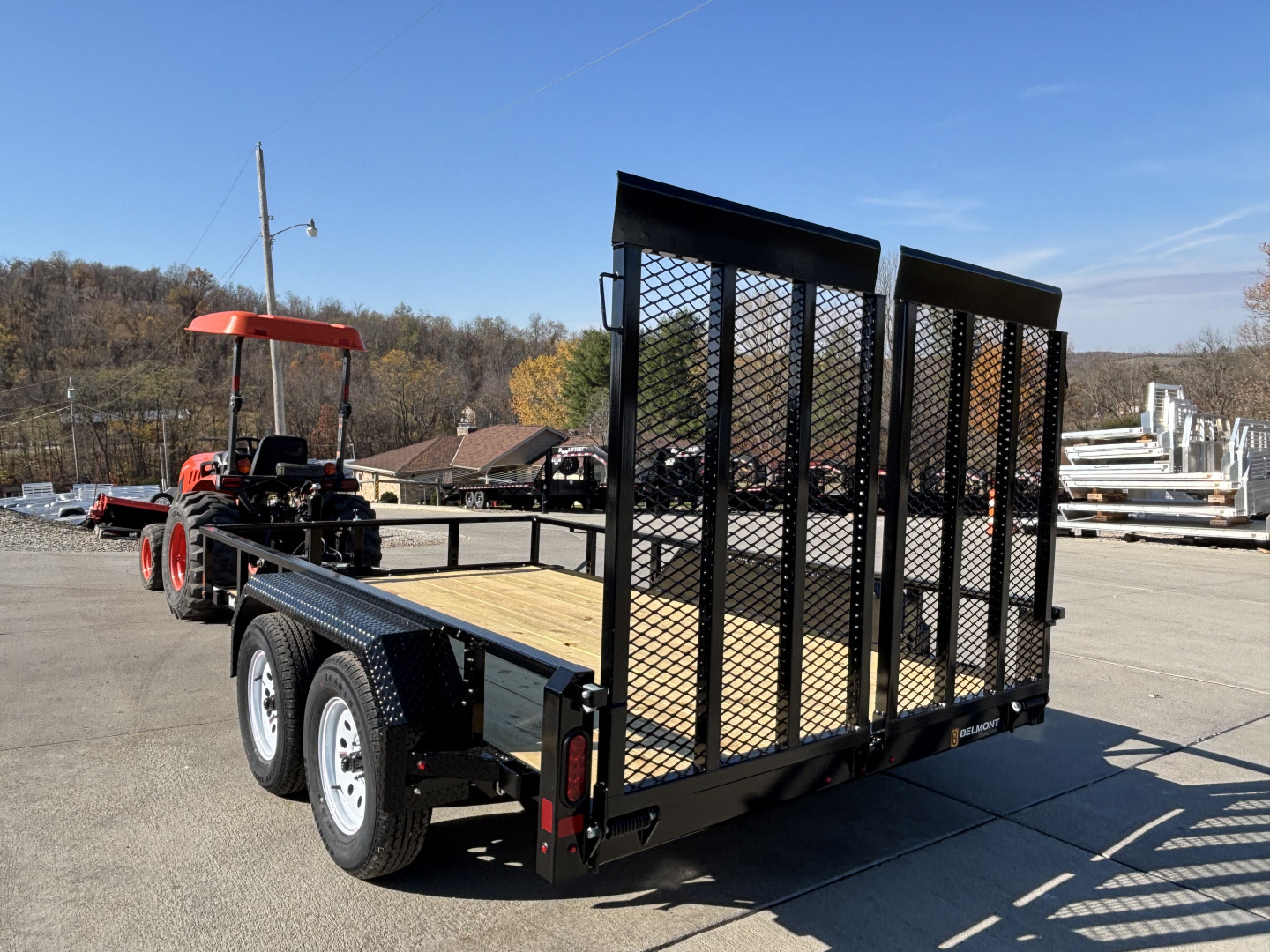 New 2026 Belmont Trailers 82"x12' Tandem Axle Utility Trailer w/ Split ...