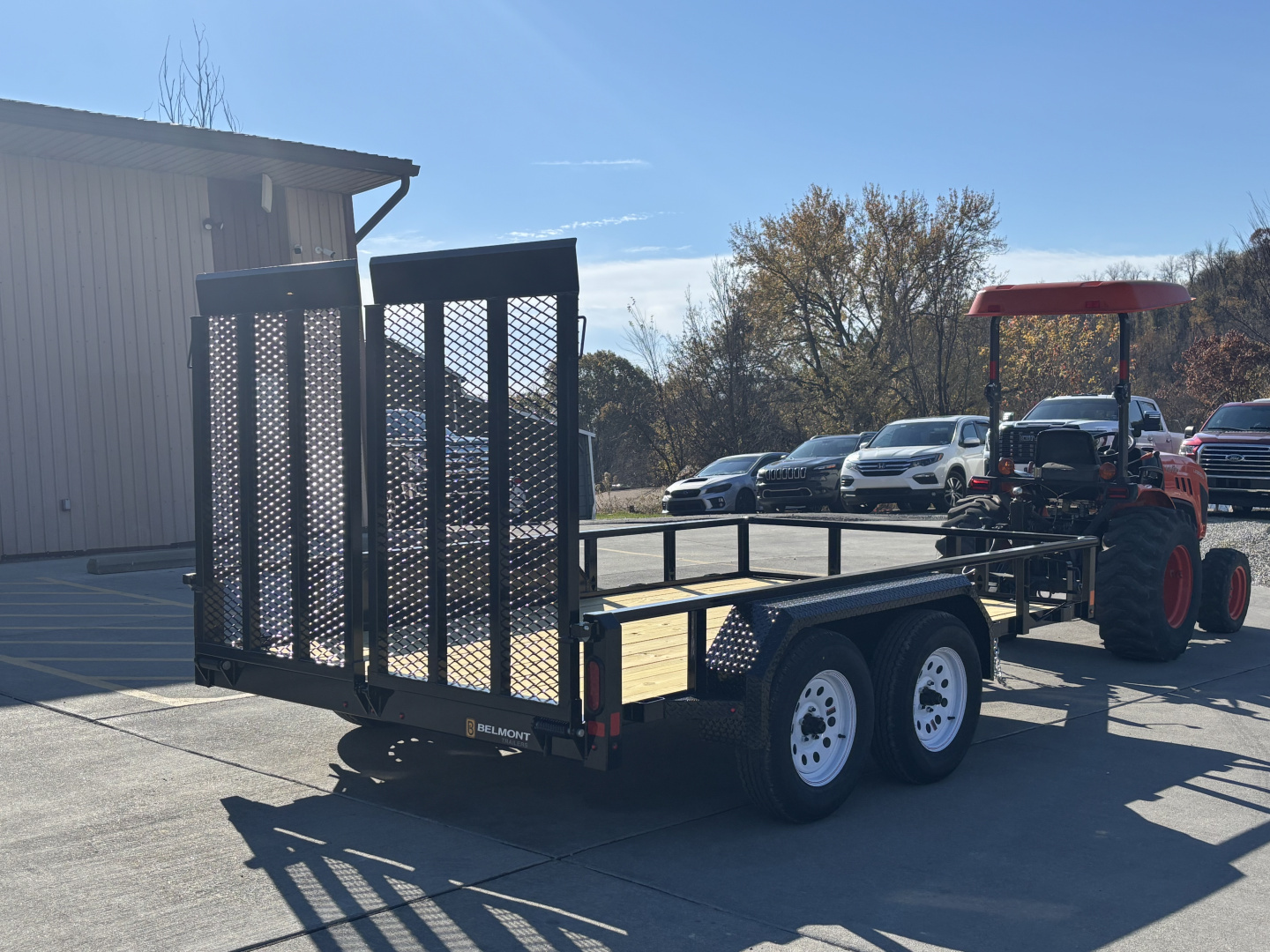 New 2026 Belmont Trailers 82"x12' Tandem Axle Utility Trailer w/ Split ...