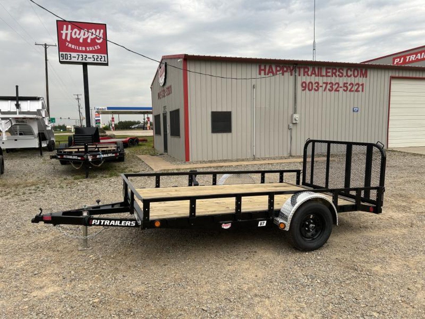 New 2026 PJ 77"x12' Single Axle Utility Trailer - U7 for sale in Paris, TX