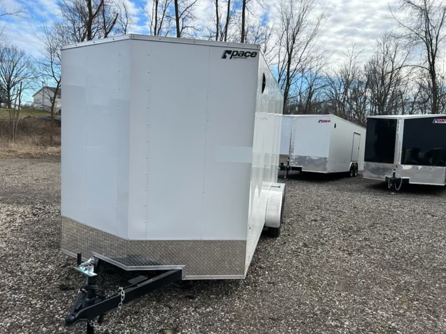 New 2026 Pace American 7 x 16 Outback DLX Flat Top V-Nose Enclosed ...
