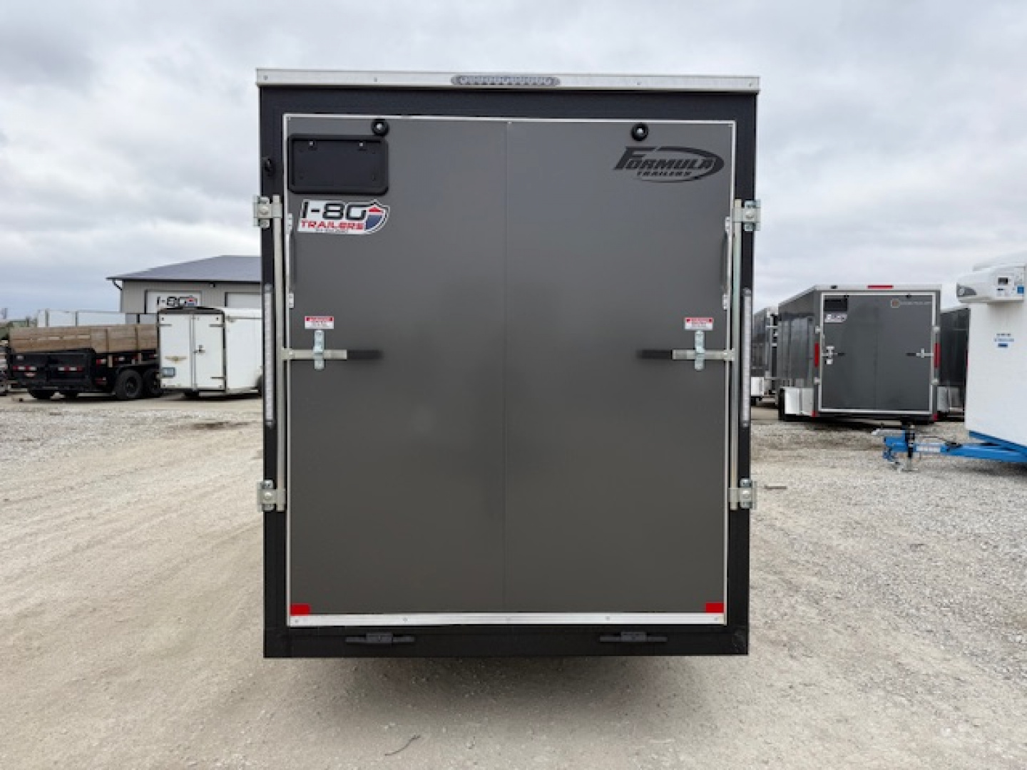 New 2026 Formula Traverse Charcoal 6'x12' 3k Flat Top V-Nose Enclosed ...