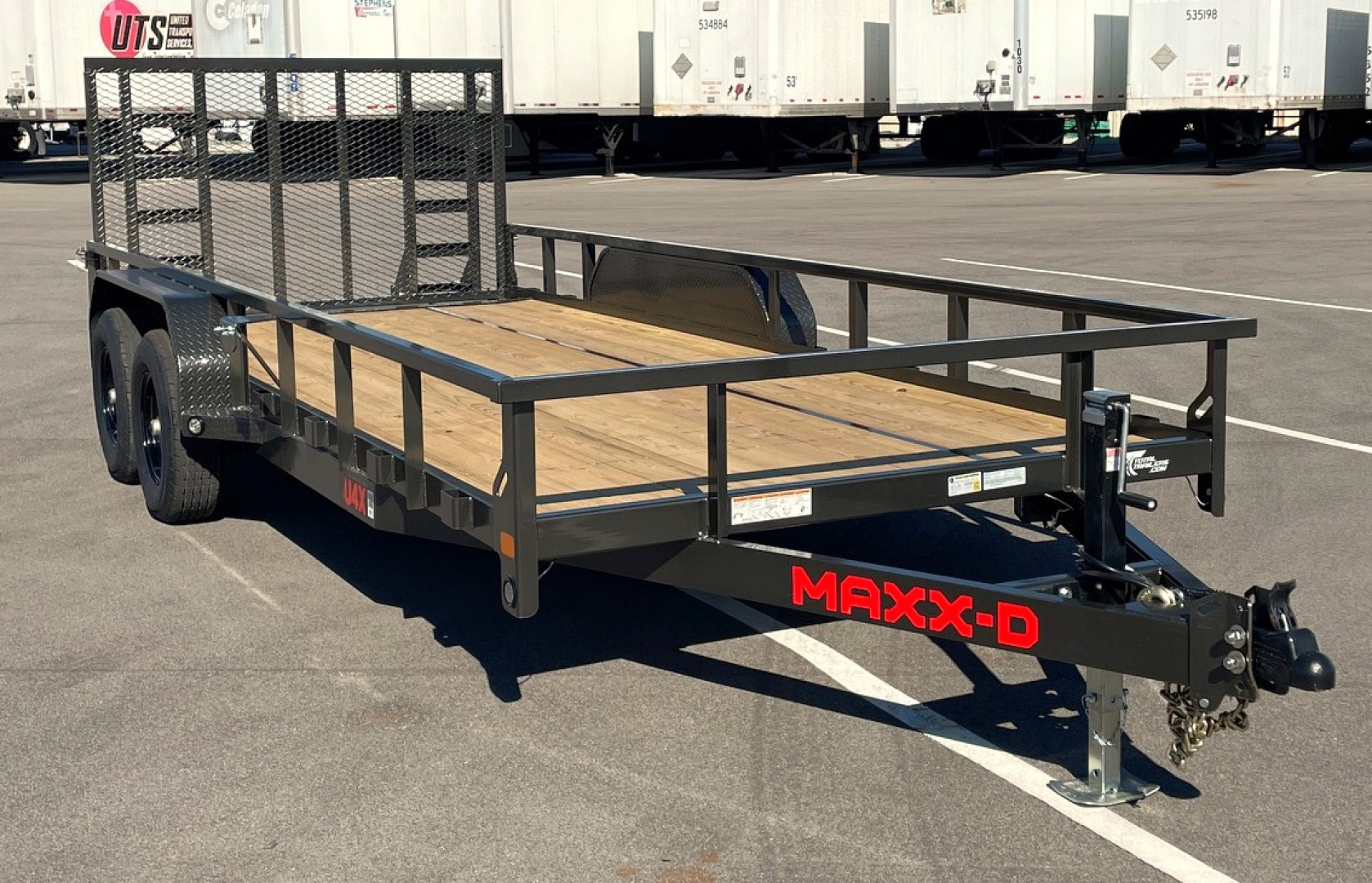 New MAXX-D 18'x 83" U4X Dual Tandem Axle Utility Trailer: 9,990 GVWR, Ramp Gate for sale in ...