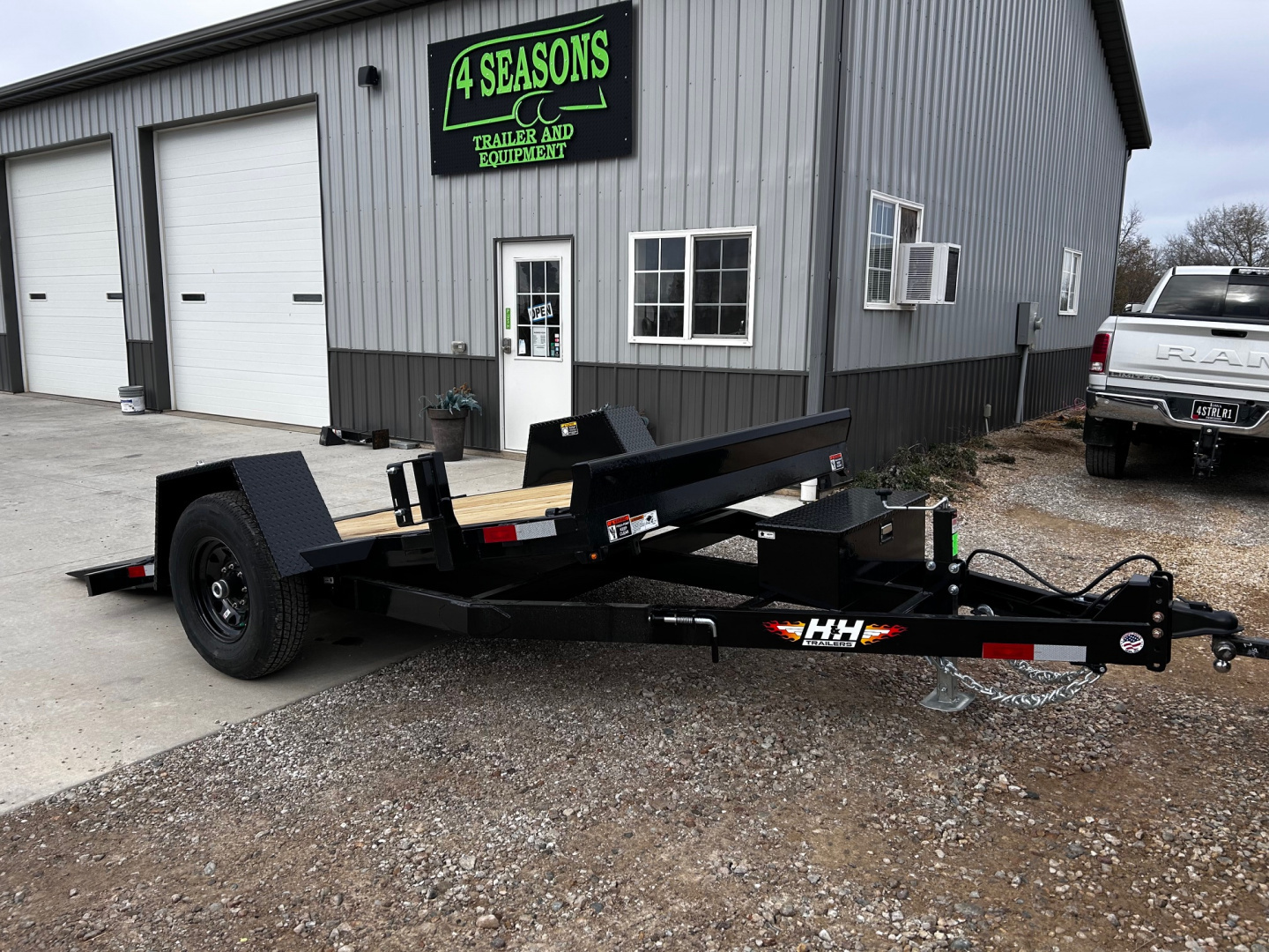 New 2026 H&H Trailers NEW 78"X12' HD SINGLE AXLE TILT SCISSOR LIFT ...