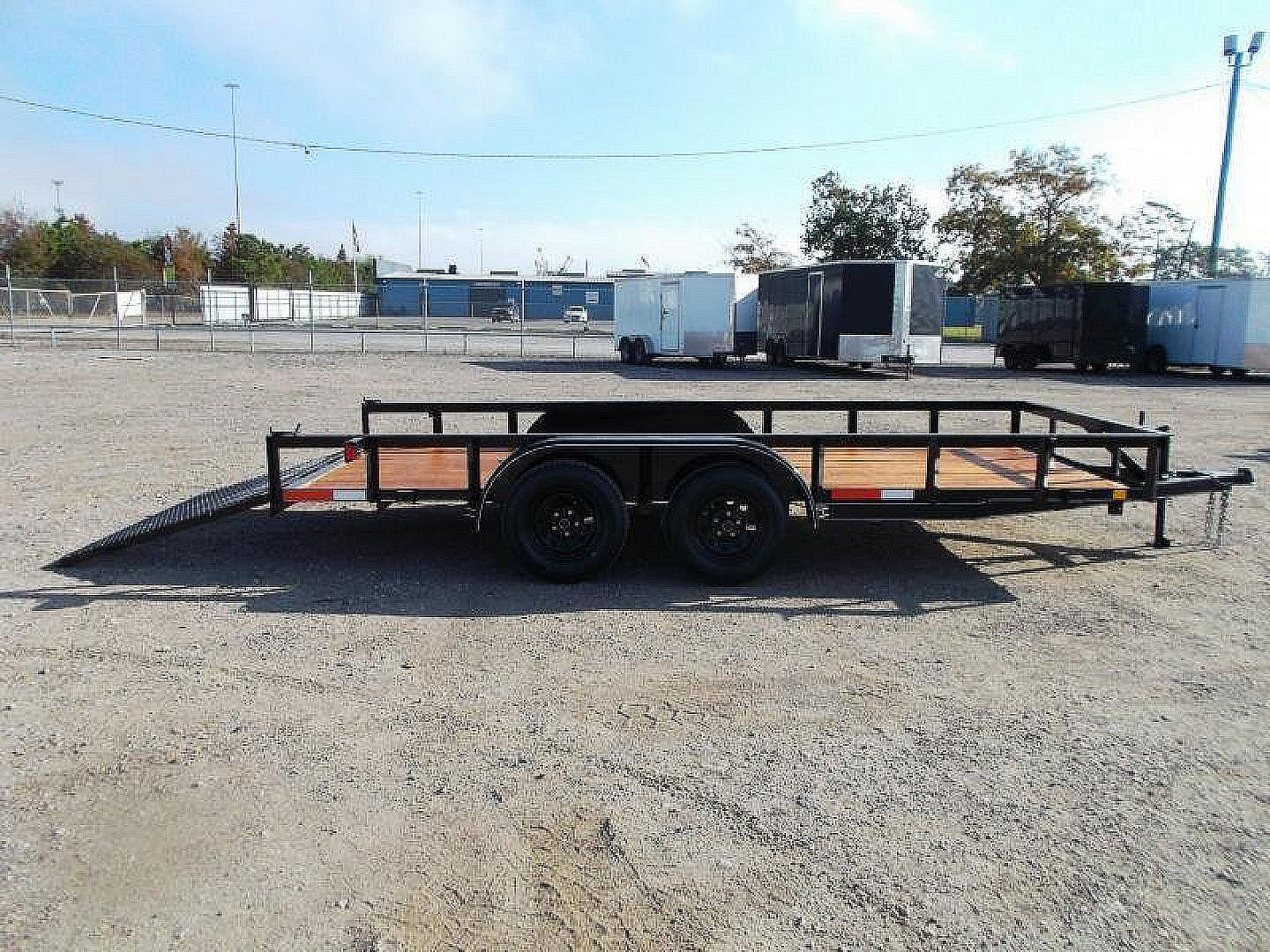 New 2026 J&C Trailers 83x16 Utility Trailer / Lowboy Trailer / 4ft Ramp ...
