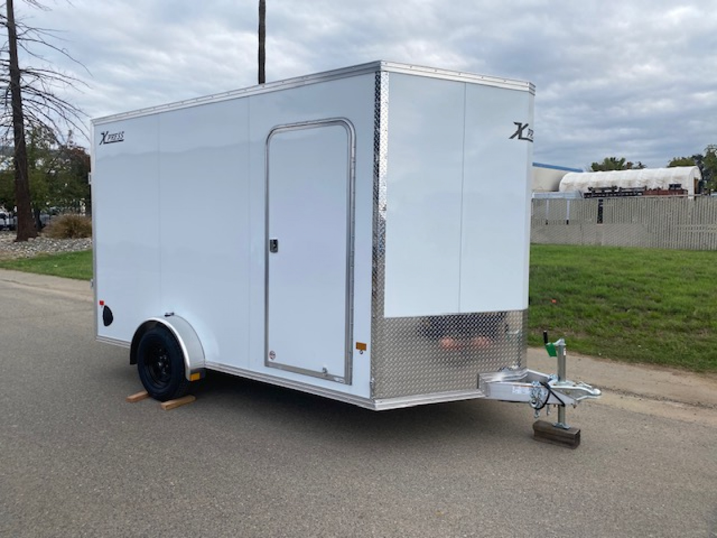New 7.4X12 Single Axle 3.5K Cargo / Enclosed Trailer for sale in ...