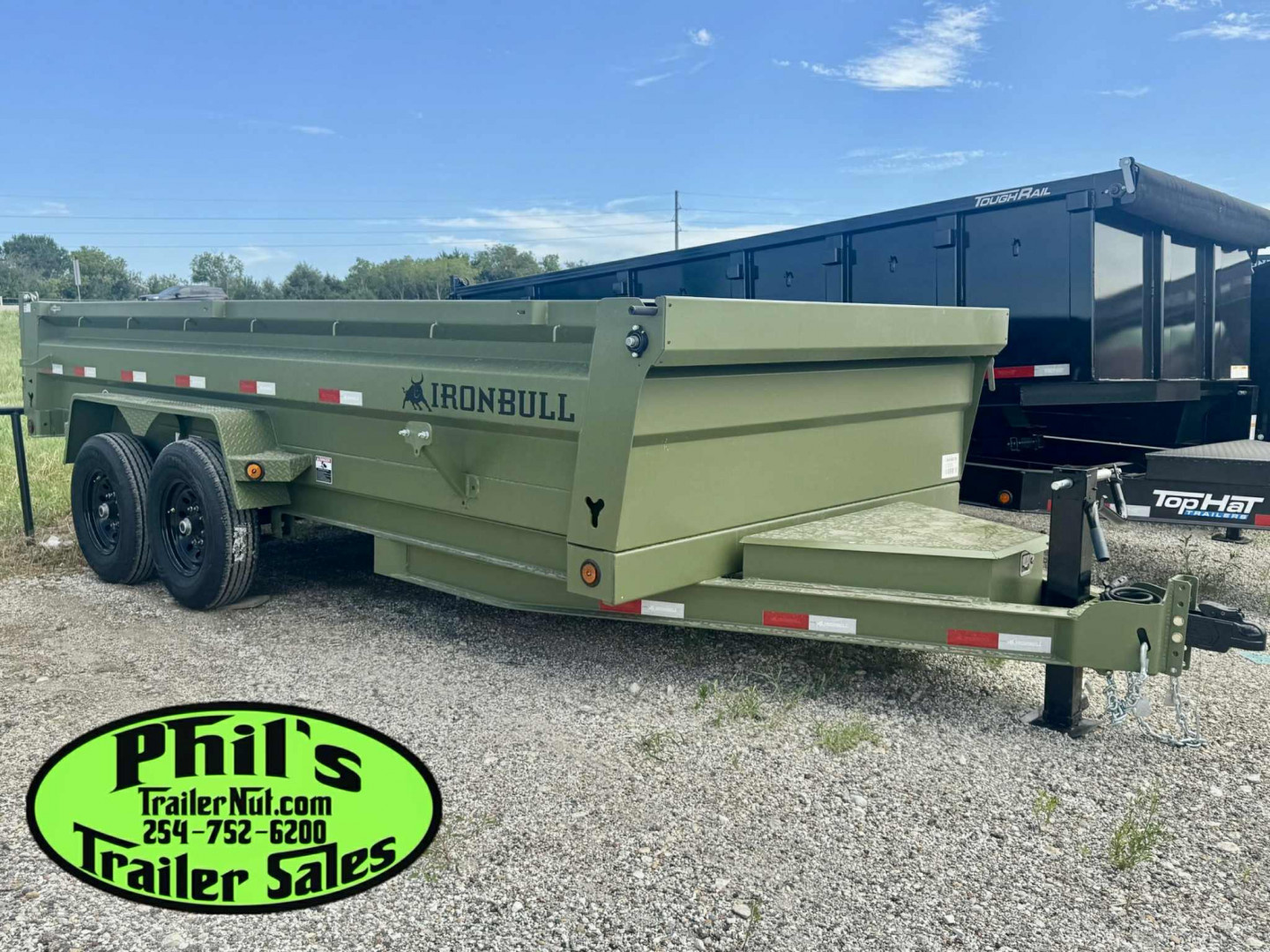 New Iron Bull NEW 83X14 DUMP TRAILER OPEN UTILITY W/TARP AND RAMP Dump ...