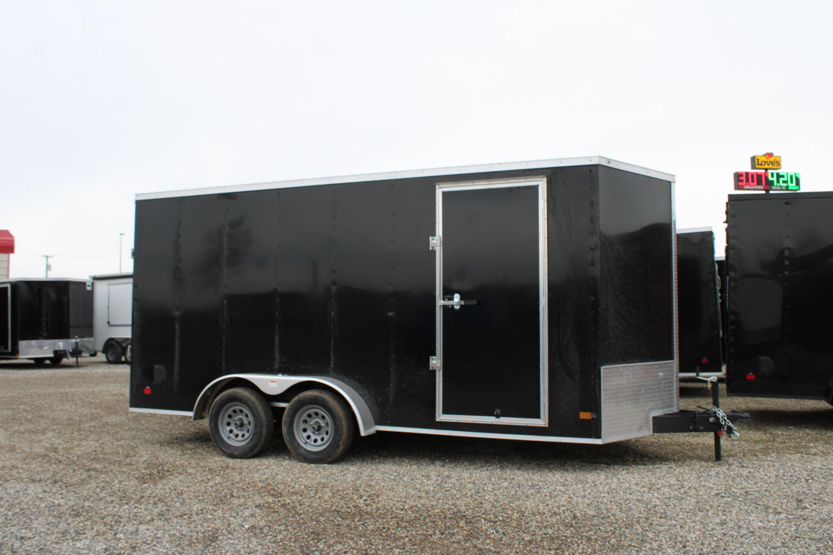 New 2026 Darkhorse Cargo 7X16 + 12" R Cargo / Enclosed Trailer for sale ...