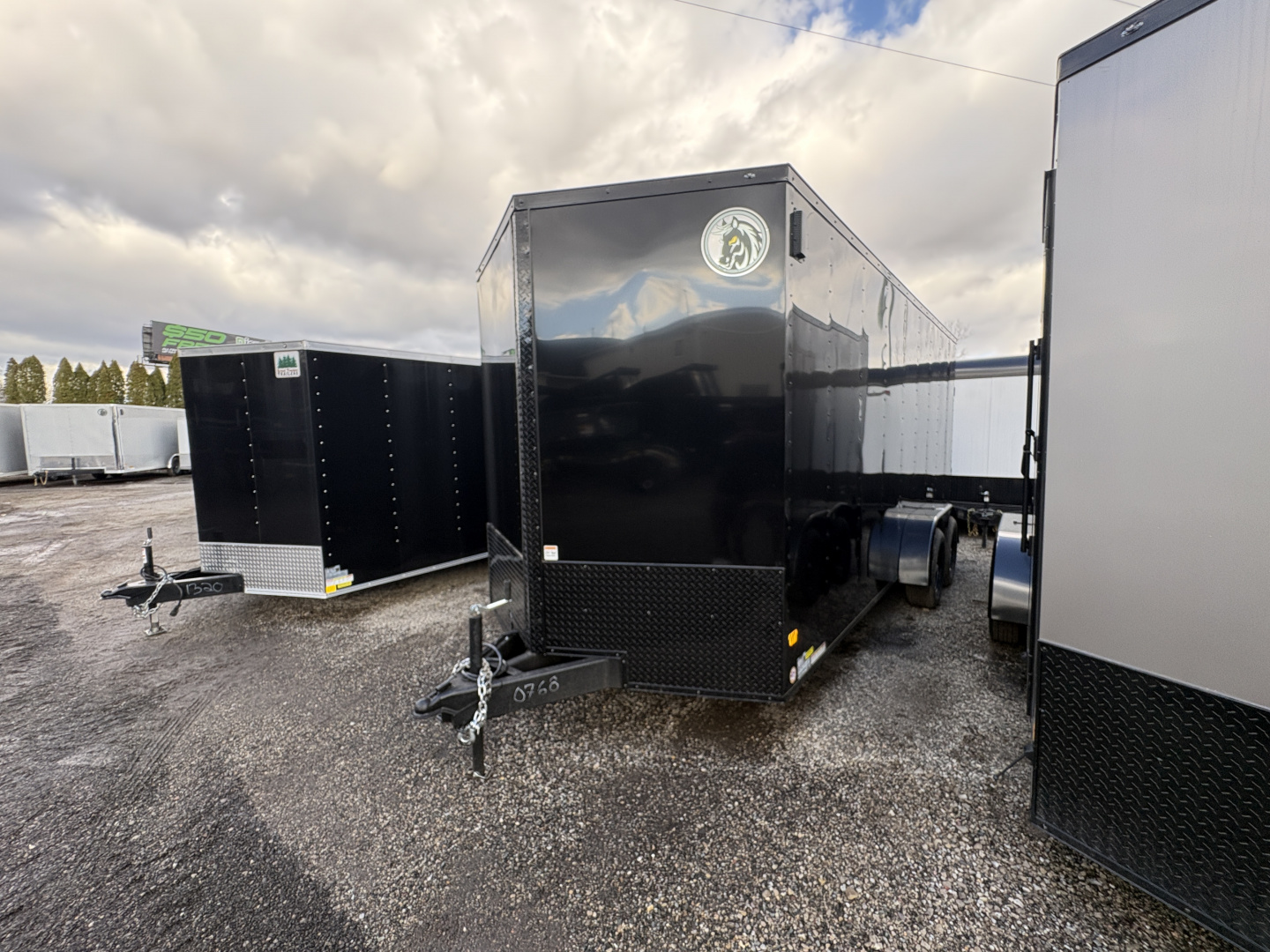 New 2026 Darkhorse Cargo 7X18 R7 BLACK OUT PACKAGE Cargo / Enclosed ...