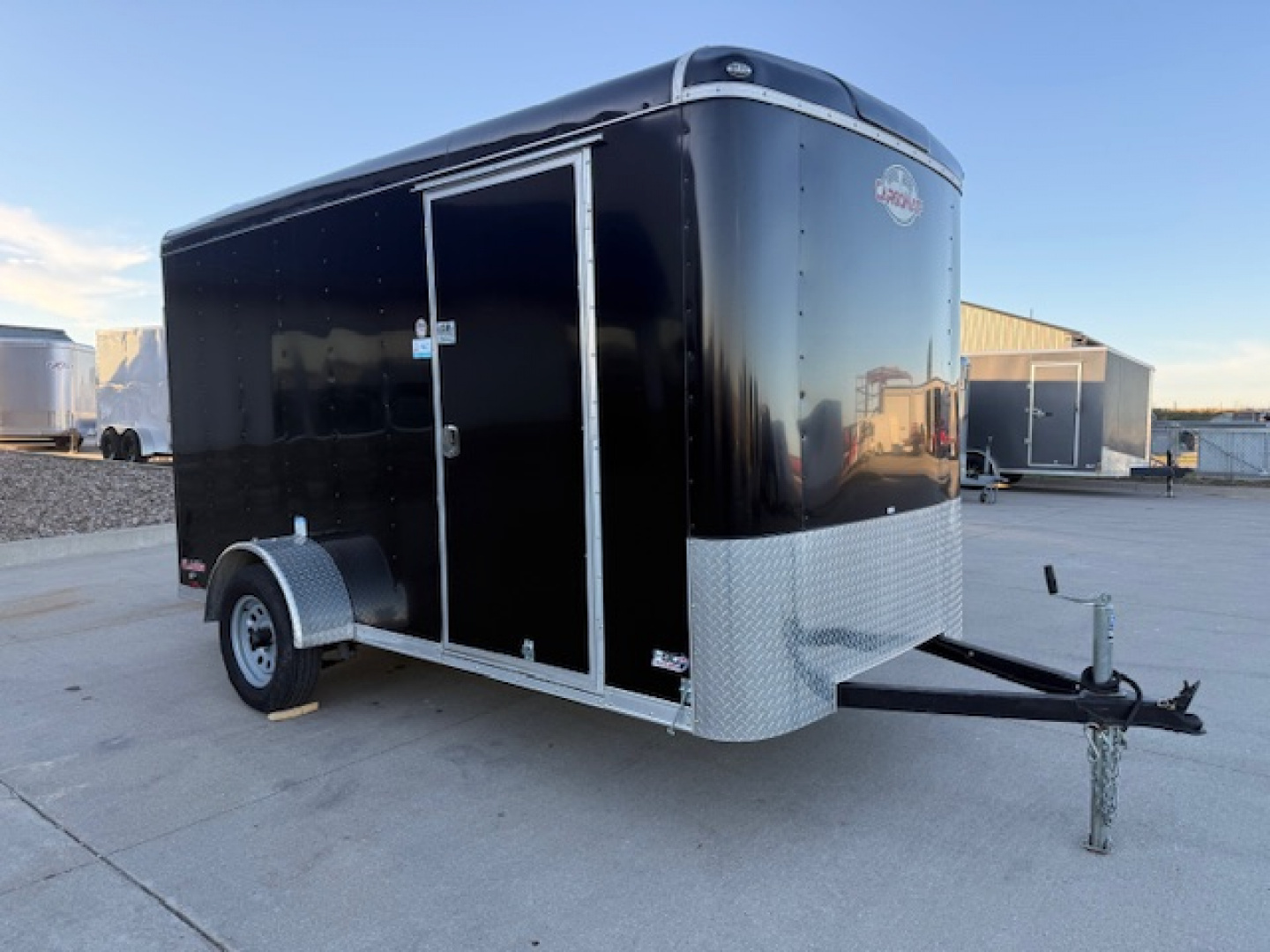Used 2021 Cargo Mate Black 6'x12' 3k Round Top Round Nose Enclosed ...