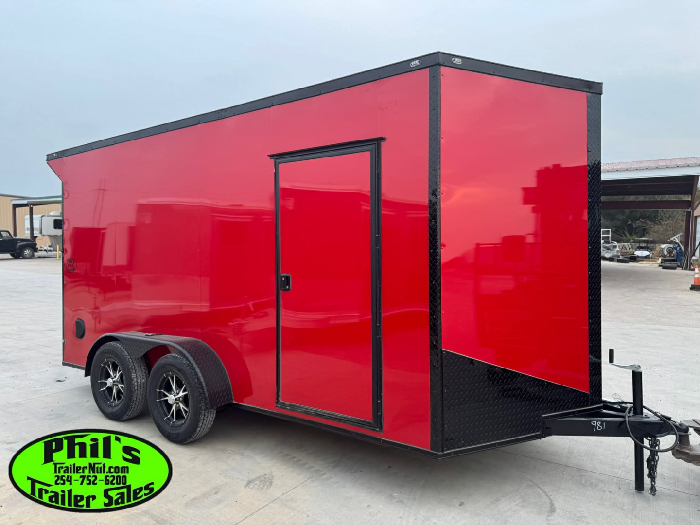 New 7X12 Cargo / Enclosed Trailer REAR WING WITH LOADING LIGHTS ...