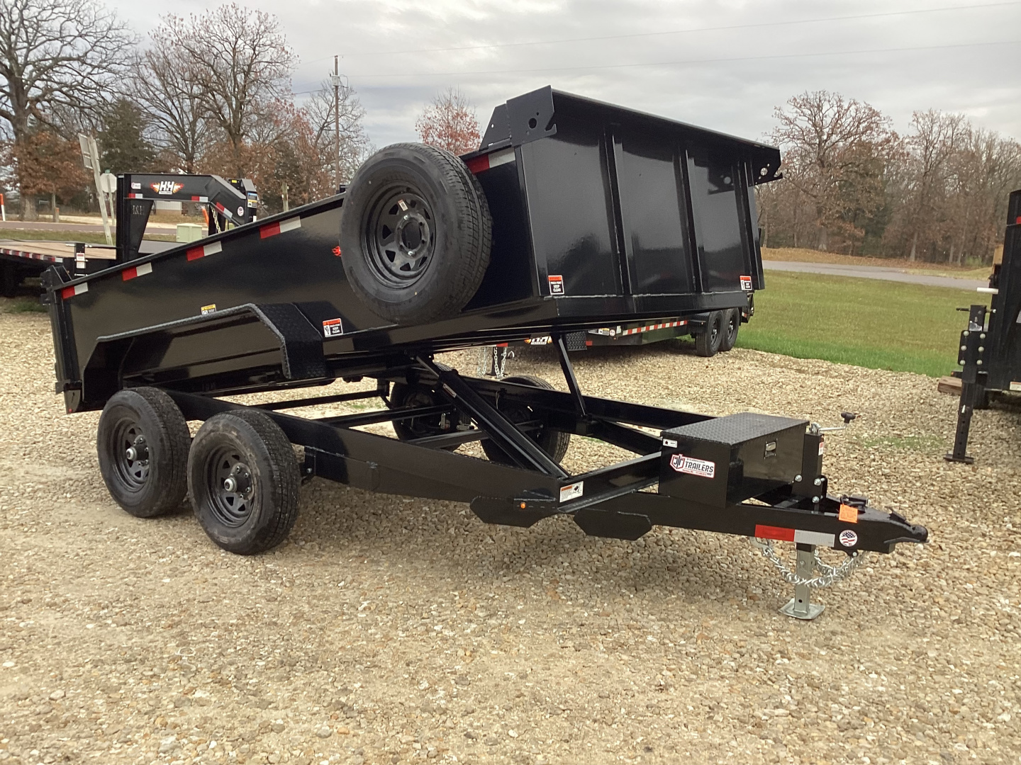 New 2026 H&H 76x12 Utility Dump Trailer, 10k GVWR for sale in Hermann, MO