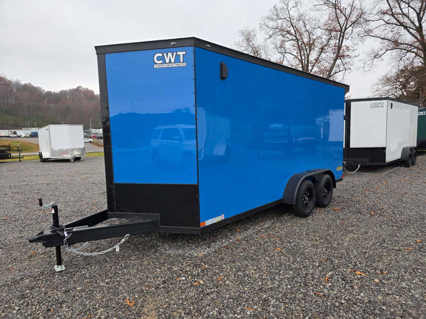 New 2026 Covered Wagon Trailers 7X16 TA2 POLY 7' REAR SPOILER Cargo ...