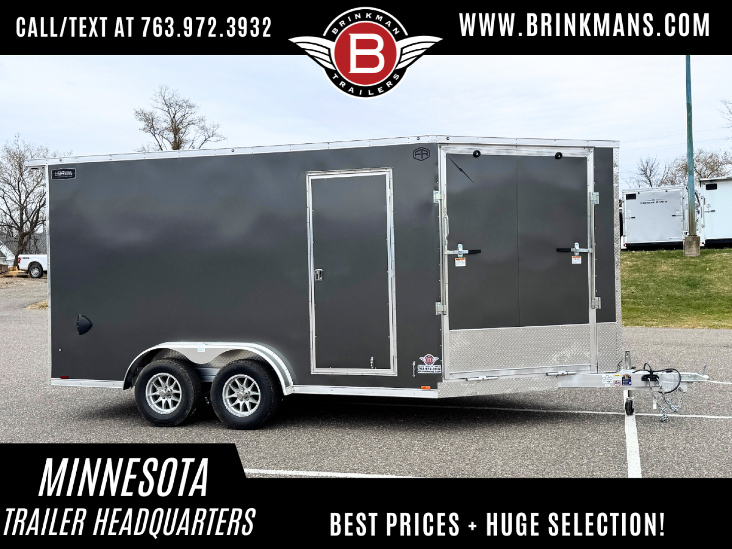 New Lightning 7.5x19 Aluminum Enclosed Snowmobile Trailer for sale in ...