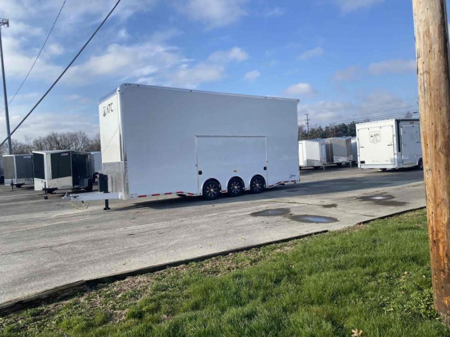 New 2025 ATC ROM 800 24 FT ALUMINUM STACKER TRAILER WITH ESCAPE DOOR ...