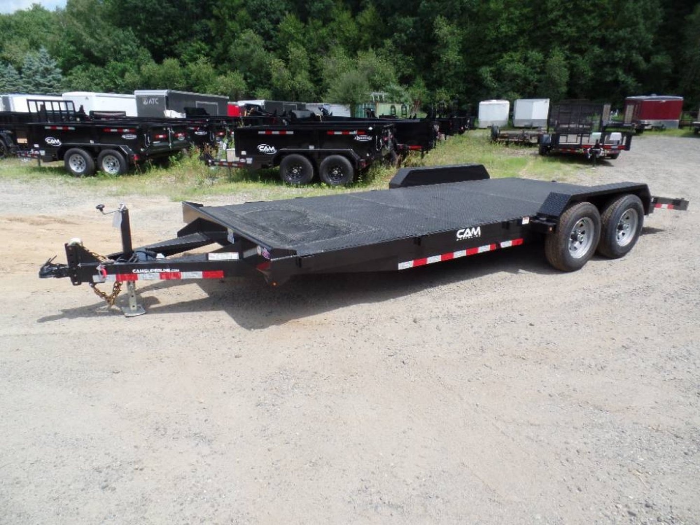New CAM Superline Brand, OPEN CAR TRAILER 18 ft, Full Steel Deck, 9,990 ...