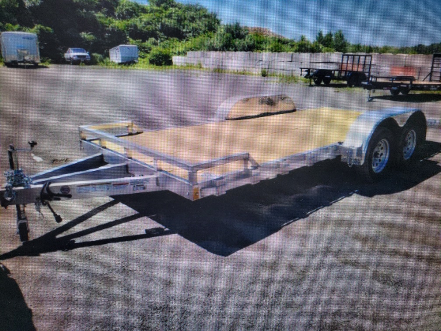 New 2026 ALCOM 7X18 TANDEM AXLE ALUMINUM Car / Racing Trailer WITH 2 ...