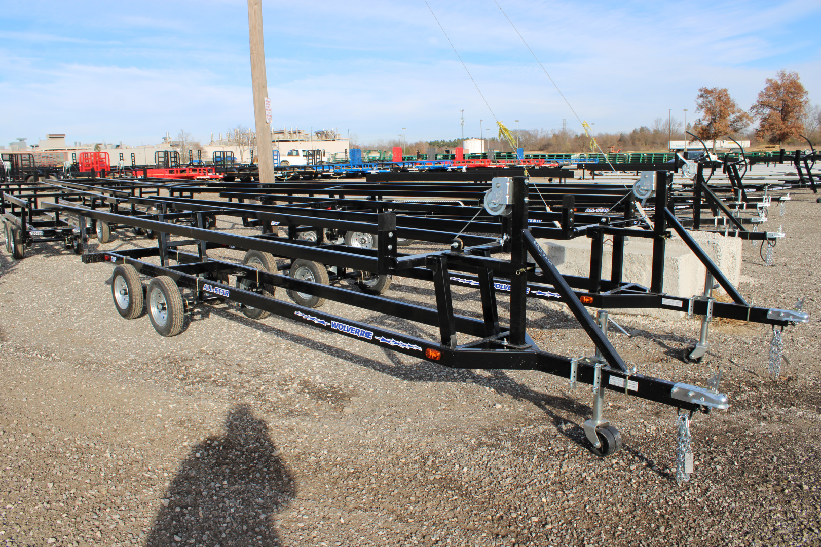 New 2026 Wolverine 20 TANDEM AXLE CRANK UP ALL STAR Boat Trailer for ...
