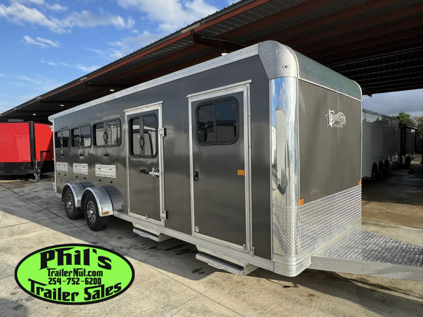 New 2026 Frontier Trailers 8 PEN LOW PRO LIVE STOCK TRAILER WITH AC PiG ...