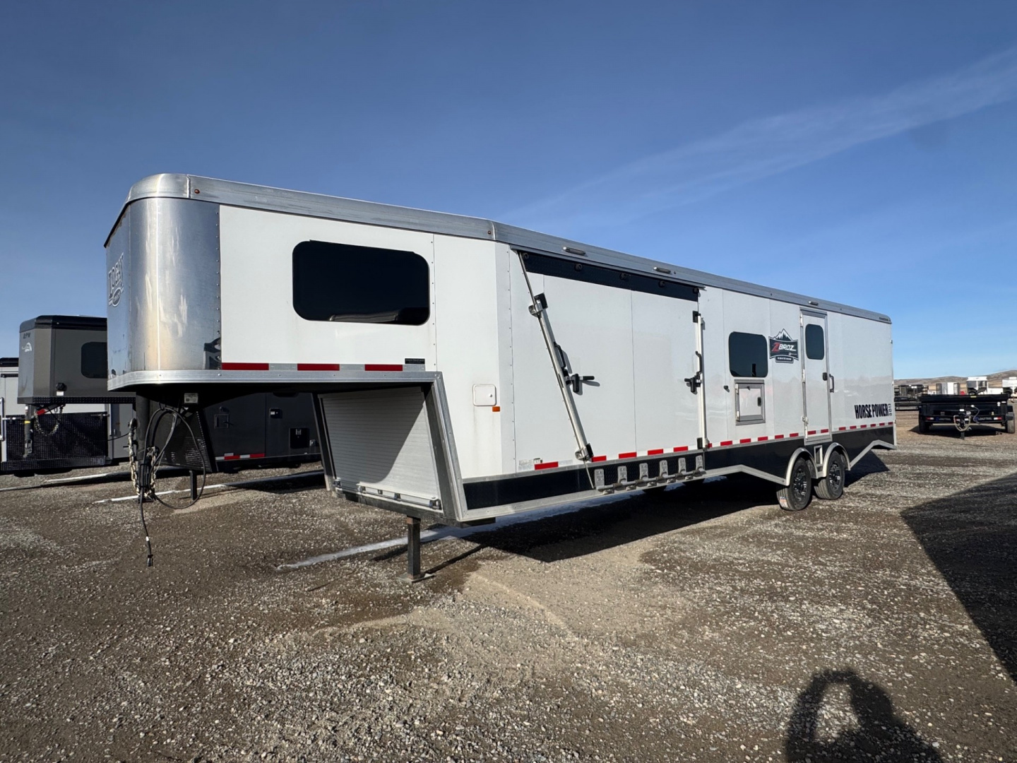 Used 2023 Logan Coach 31' GN Horsepower ZBROZ Snowmobile Trailer for ...