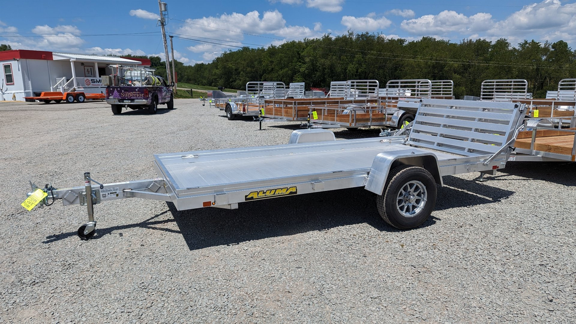 New 2026 Aluma 5'8 x 12 HD Utility Trailer w/ Bi-Fold Gate for sale in ...