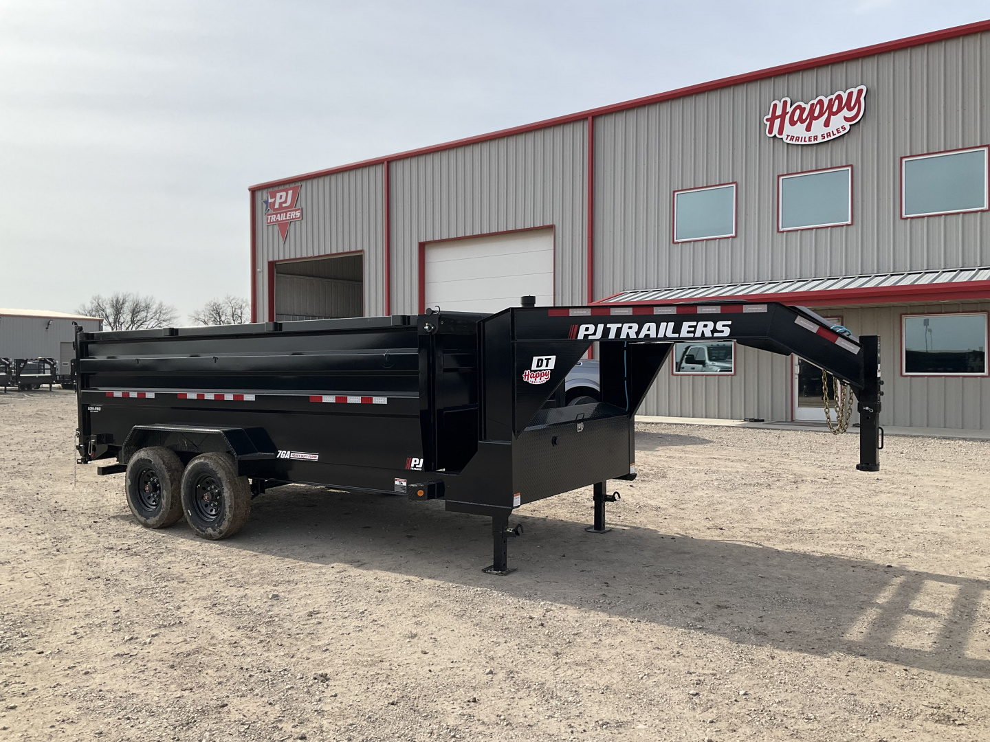 New 2026 PJ 83"x16' GN Tandem Axle Low Pro Telescopic Dump w/ 48" Sides ...