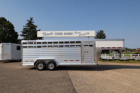 New 2026 Featherlite Trailers 20' Stock / Stock Combo GN Trailer for ...