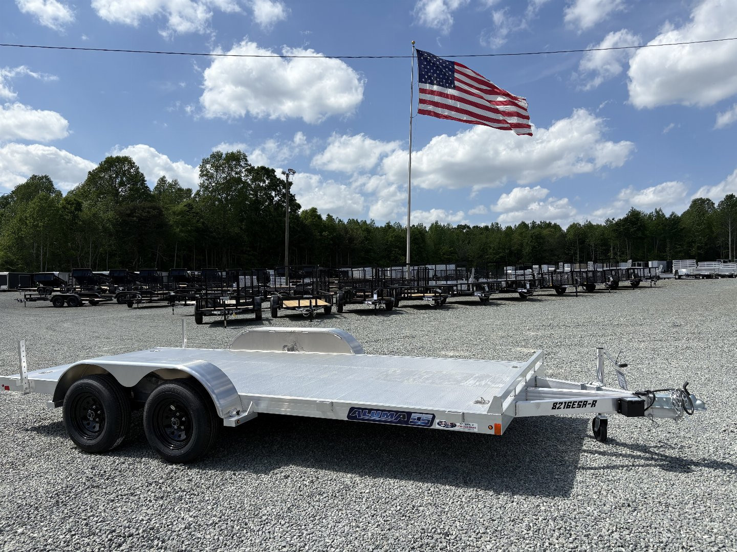 New 2026 Aluma 8216ESA Car / Racing Trailer for sale in Burlington, NC