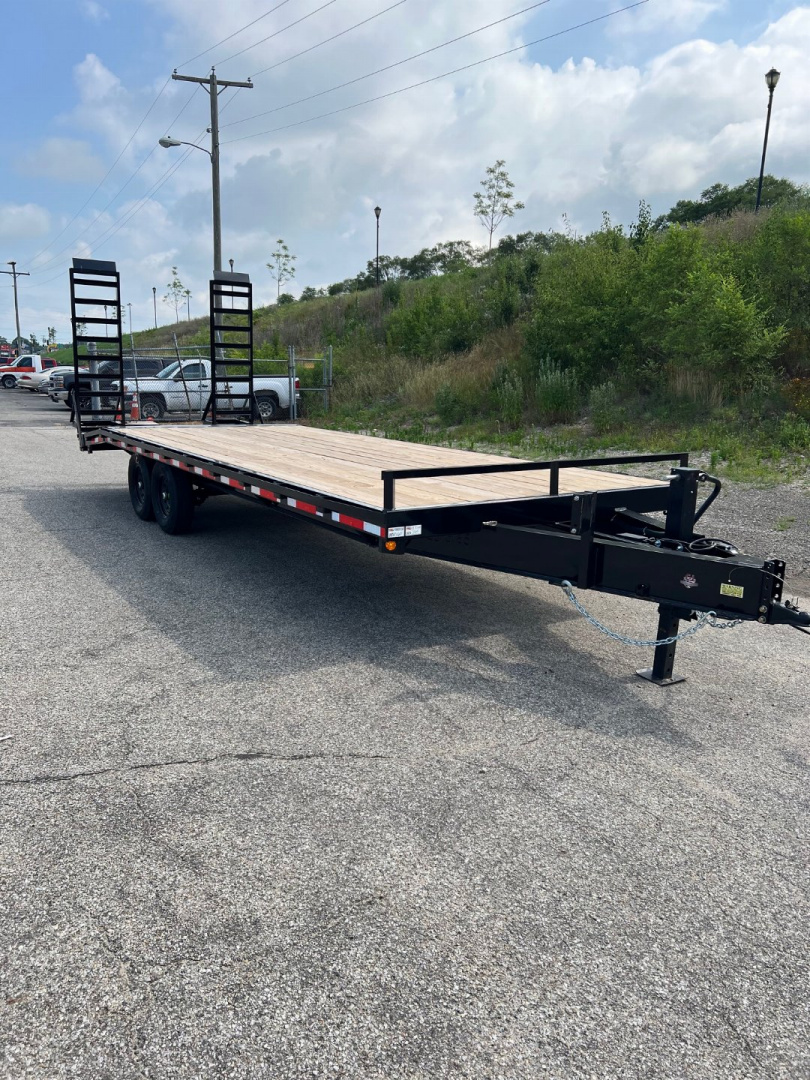 New 2026 QUALITY STEEL AND ALUMINUM 102" x 24' 14K Flatbed Deckover ...