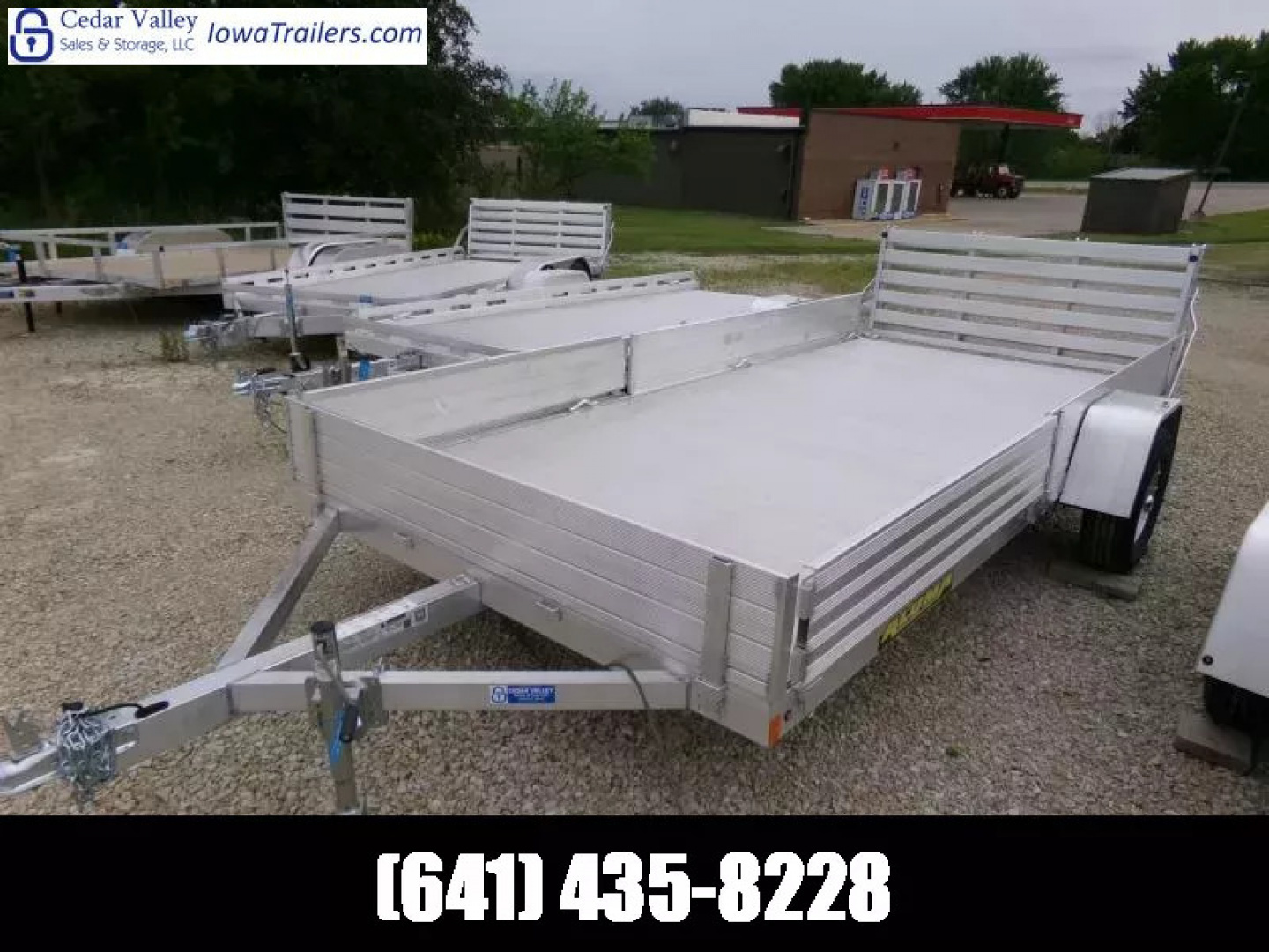 New 2025 Aluma 81 x 14 Single Axle Aluminum Trailer with Solid Front ...
