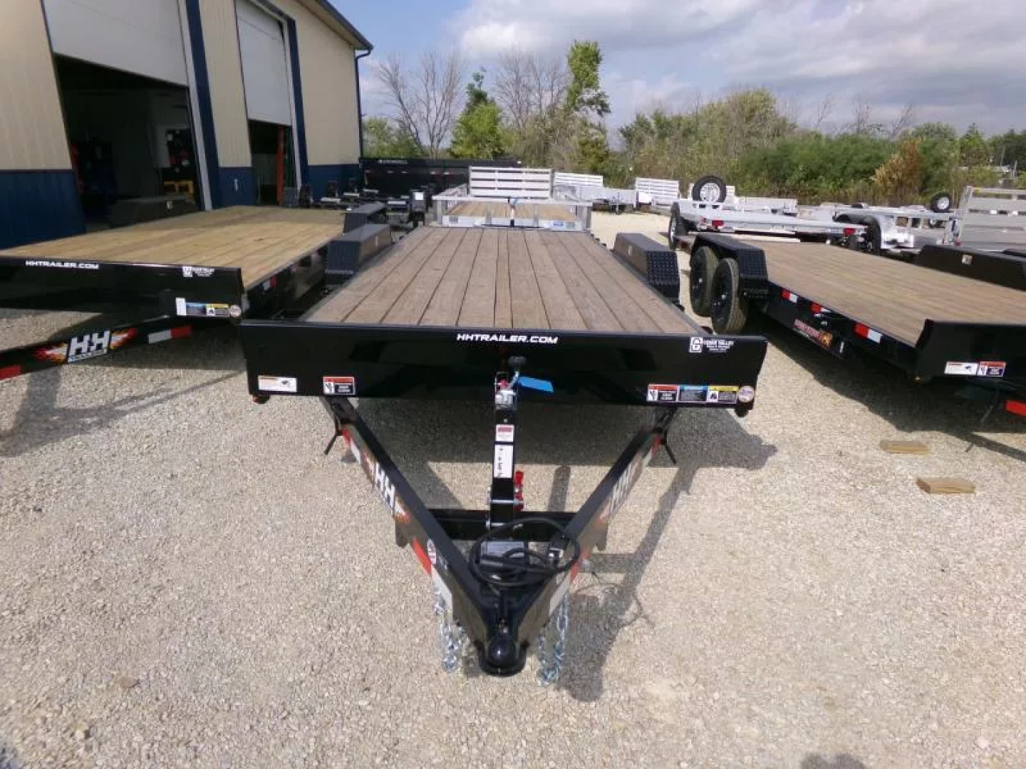 New 2026 H&H Trailers 82 x 20 Manual Tilt Speed Loader Car Hauler-Black ...
