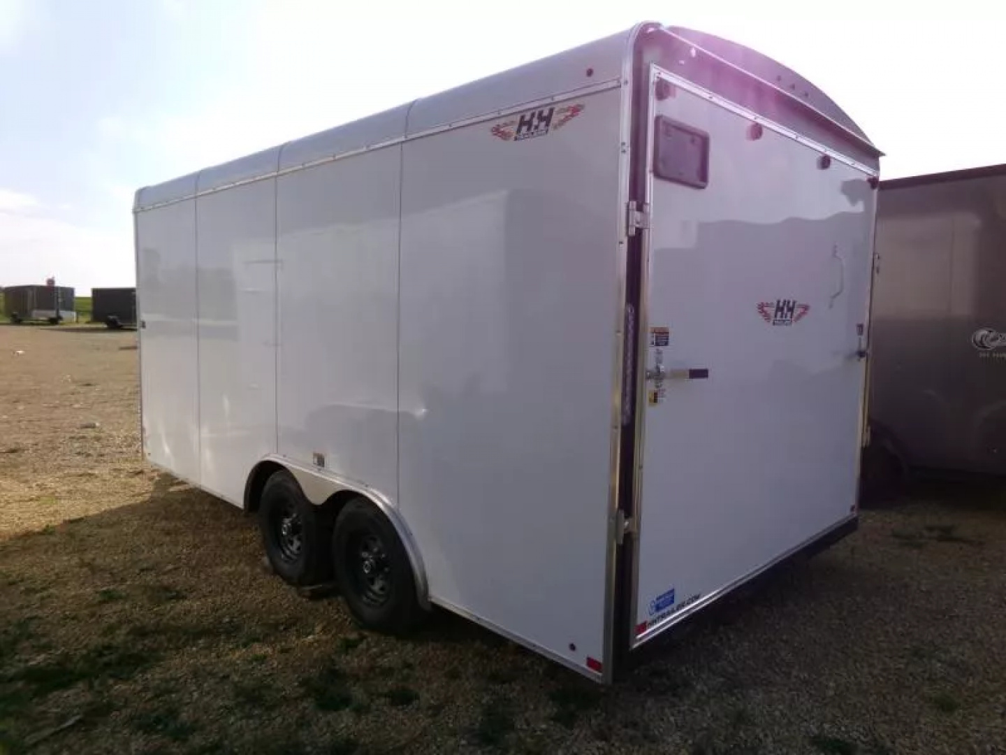 New 2026 H&H Trailers 8.5' x 16' x 6'6" Round Top V-Nose Enclosed Cargo ...