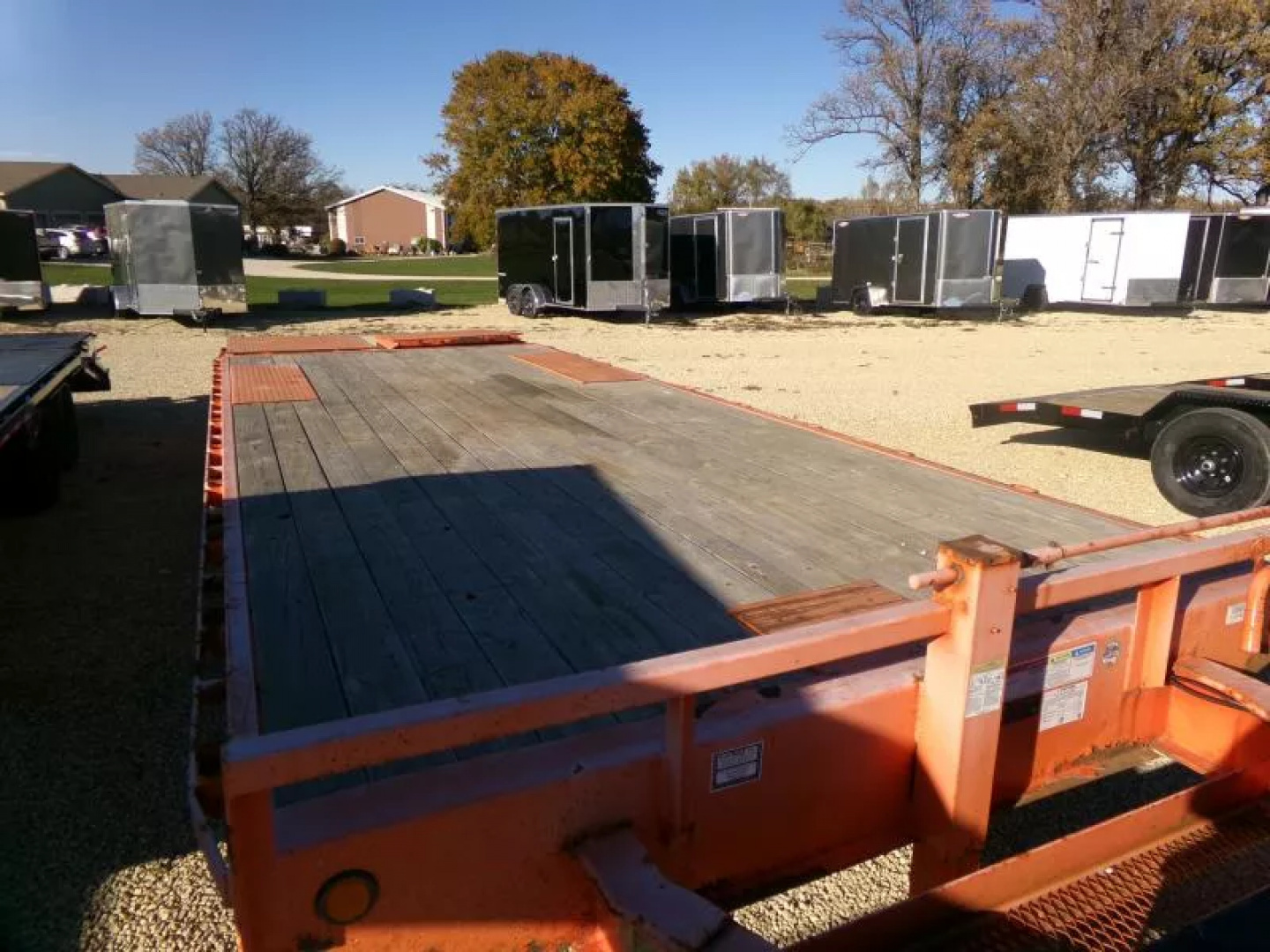 Used 2017 PJ Trailers USED Orange 102 x 20+5 Deckover with 16K GVWR ...