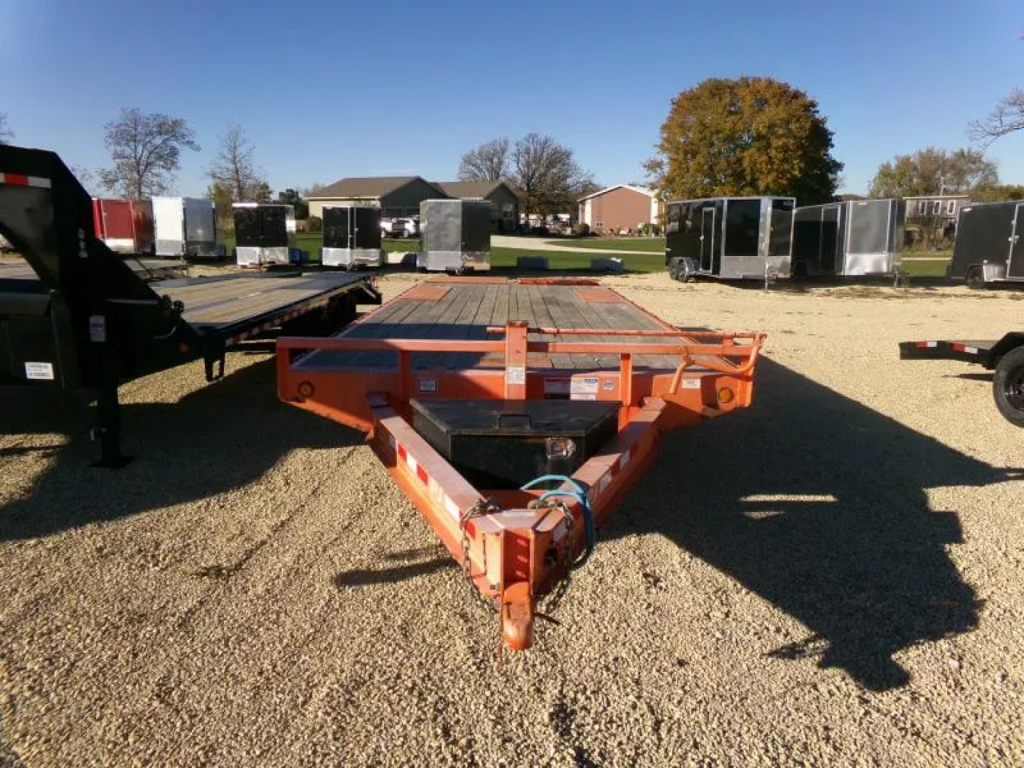 Used 2017 PJ Trailers USED Orange 102 x 20+5 Deckover with 16K GVWR ...
