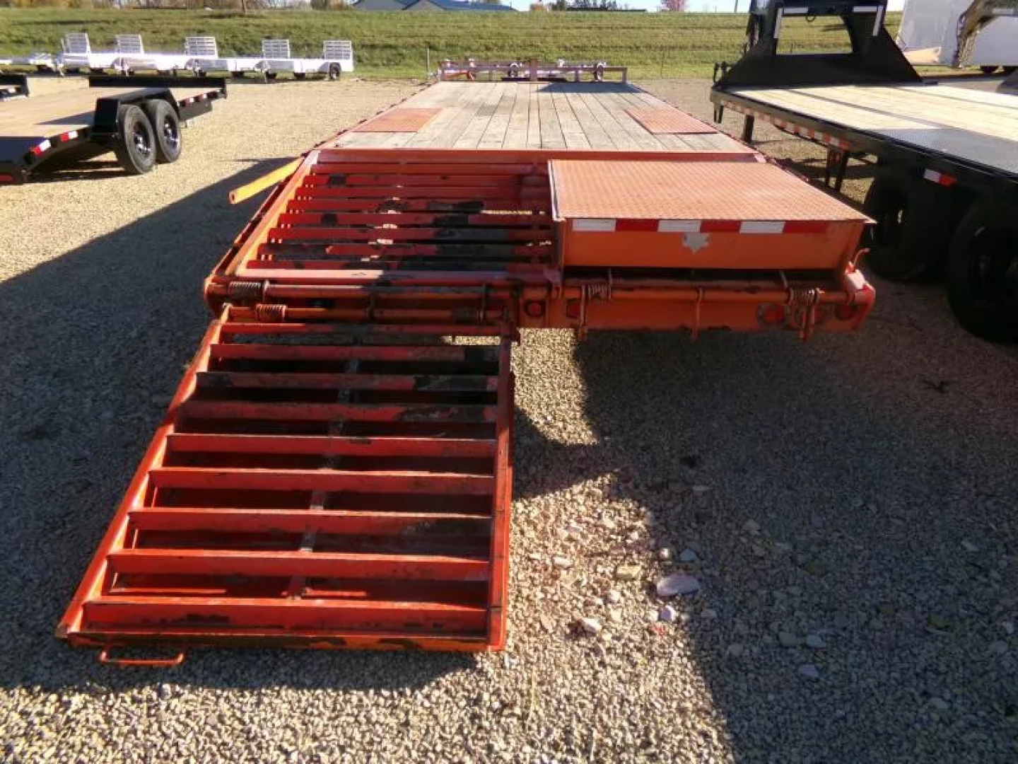 Used 2017 PJ Trailers USED Orange 102 x 20+5 Deckover with 16K GVWR ...