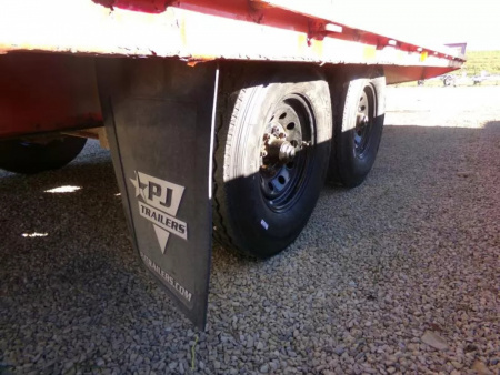 Used 2017 PJ Trailers USED Orange 102 x 20+5 Deckover with 16K GVWR ...