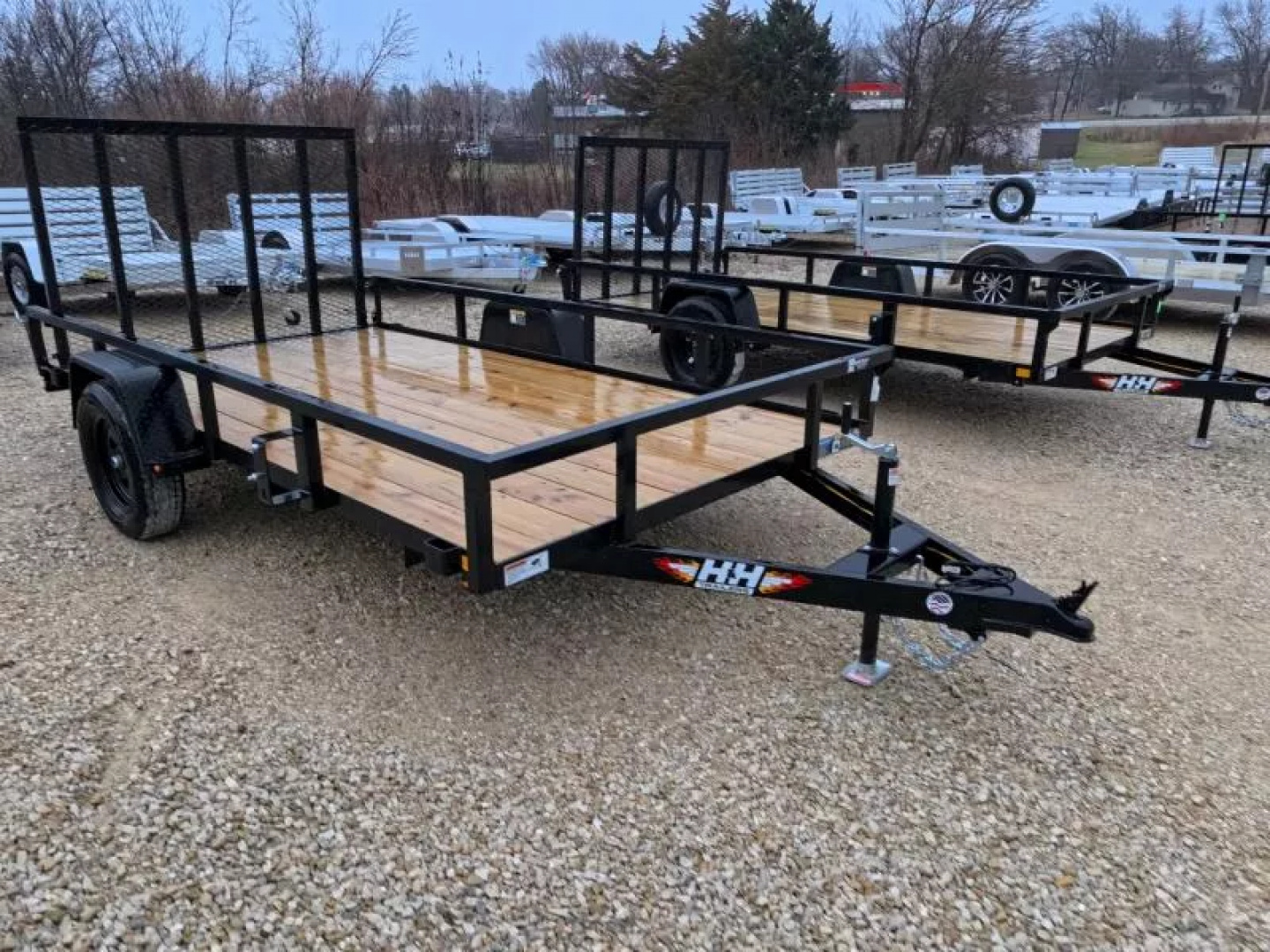 New 2026 H&H 76 x 12 Rail Side Utility with 3K Idler for sale in Nashua, IA