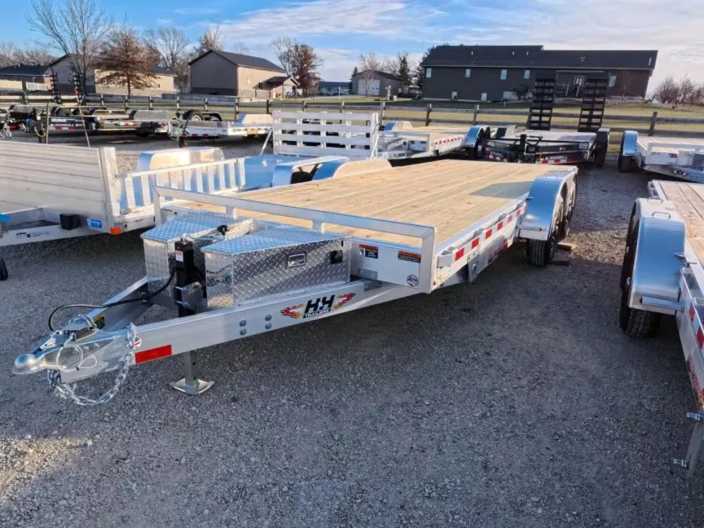 New 2026 H and H Trailer 82 x 20 Aluminum Electric Tilt Speed Loader ...