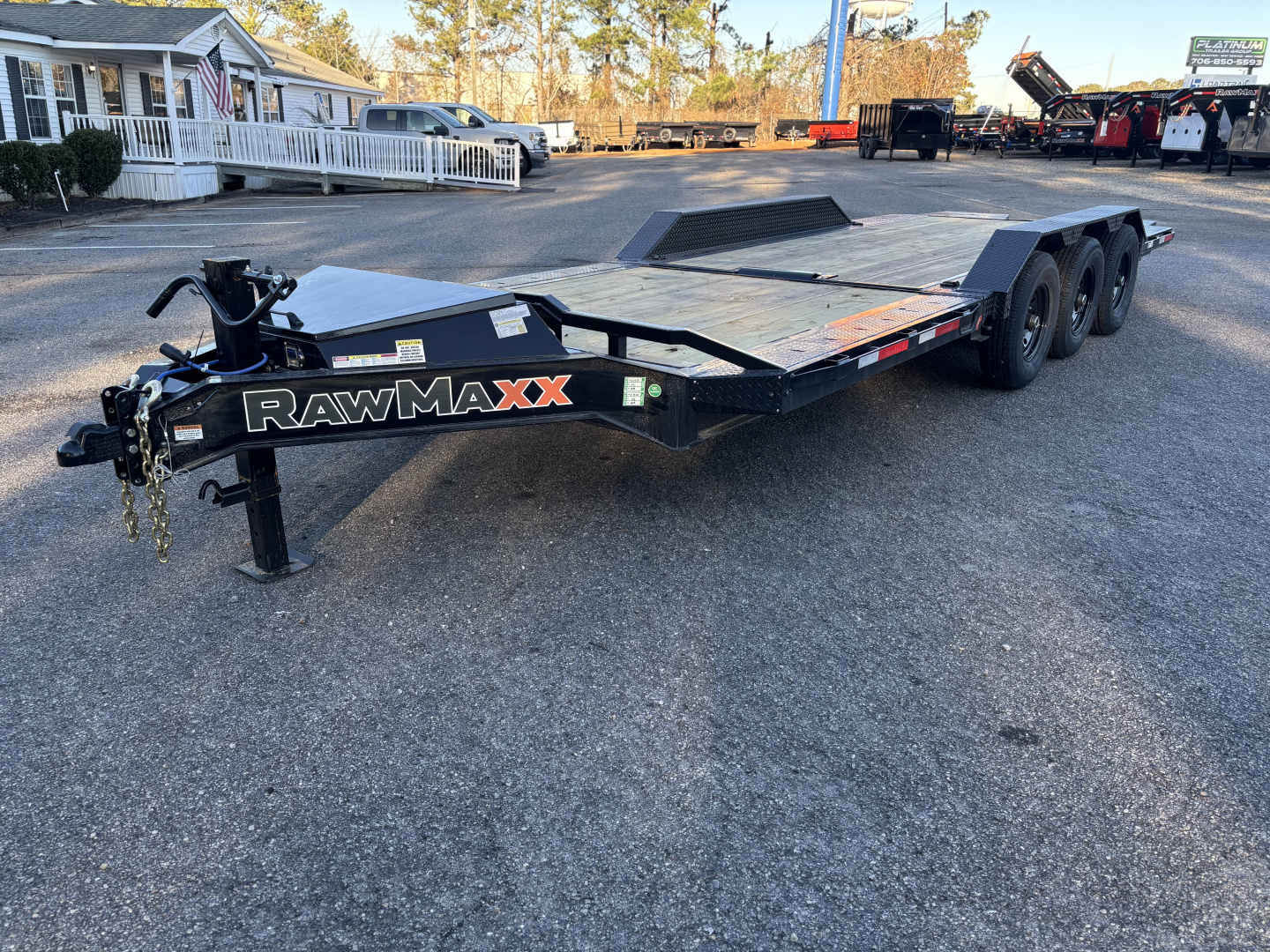 New 2026 RawMaxx G3X 102X24 BUMPER PULL GRAVITY TILT TRAILER 21K GVWR ...