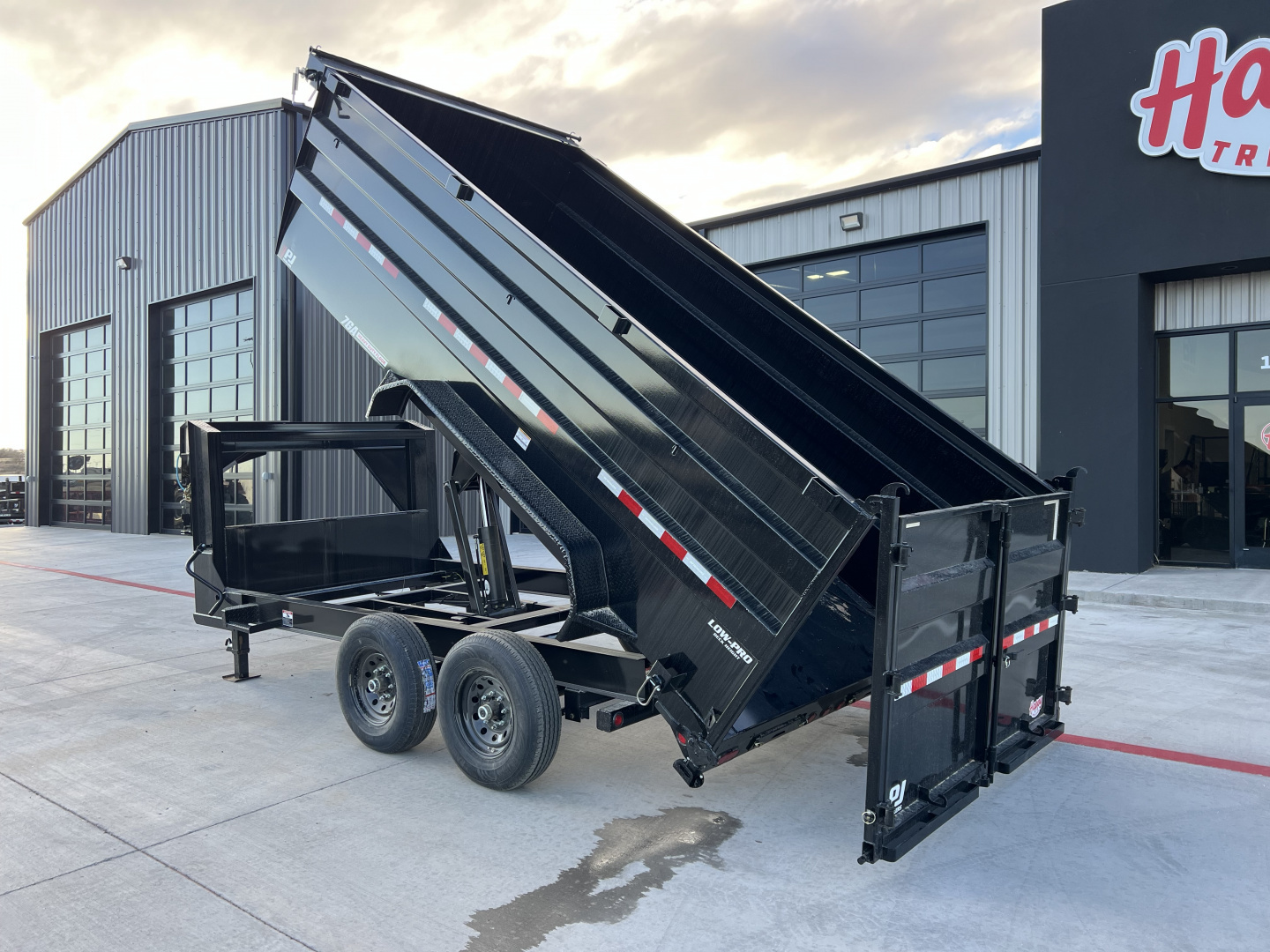 New 2026 PJ 83"x14' GN Tandem Axle Low Pro High Side Dump w/ 48" Sides ...