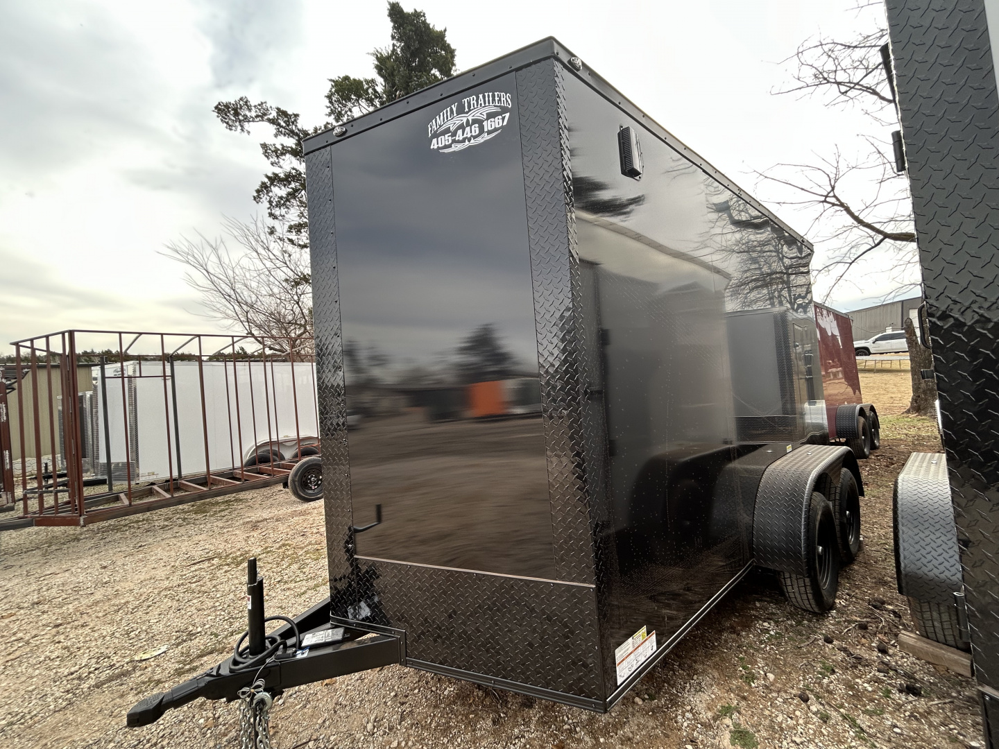 New 2026 Family Trailer 7x12 Tandem Axles Cargo / Enclosed Trailer ...