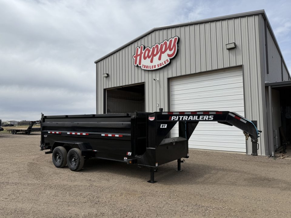 New 2026 PJ 83"x16' GN Tandem Axle Low Pro Telescopic Dump w/ 48" Sides ...